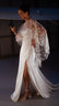 Lunar Eclipse Bridal Cape: Ethereal Starry Wedding Wrap for Magical ...